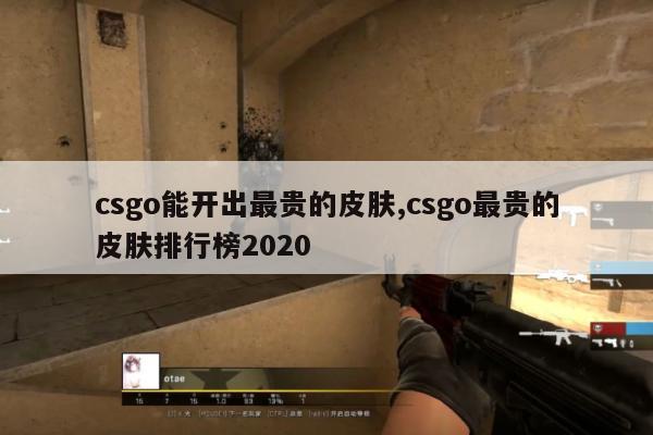 csgo能开出最贵的皮肤,csgo最贵的皮肤排行榜2020 - CSGO知识 - csgo开箱网站